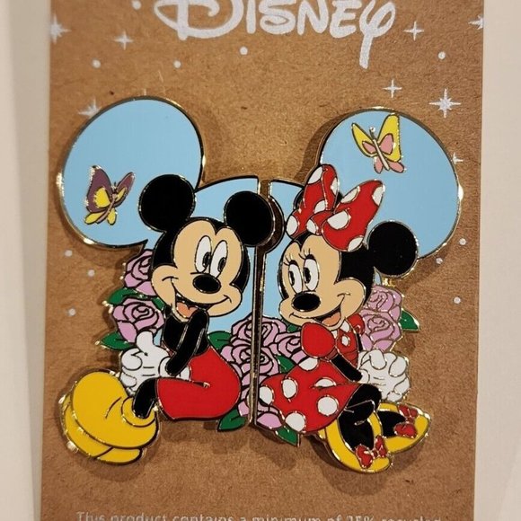 Disney | Accessories | Disney Mickey And Minnie Mouse Couples Floral ...